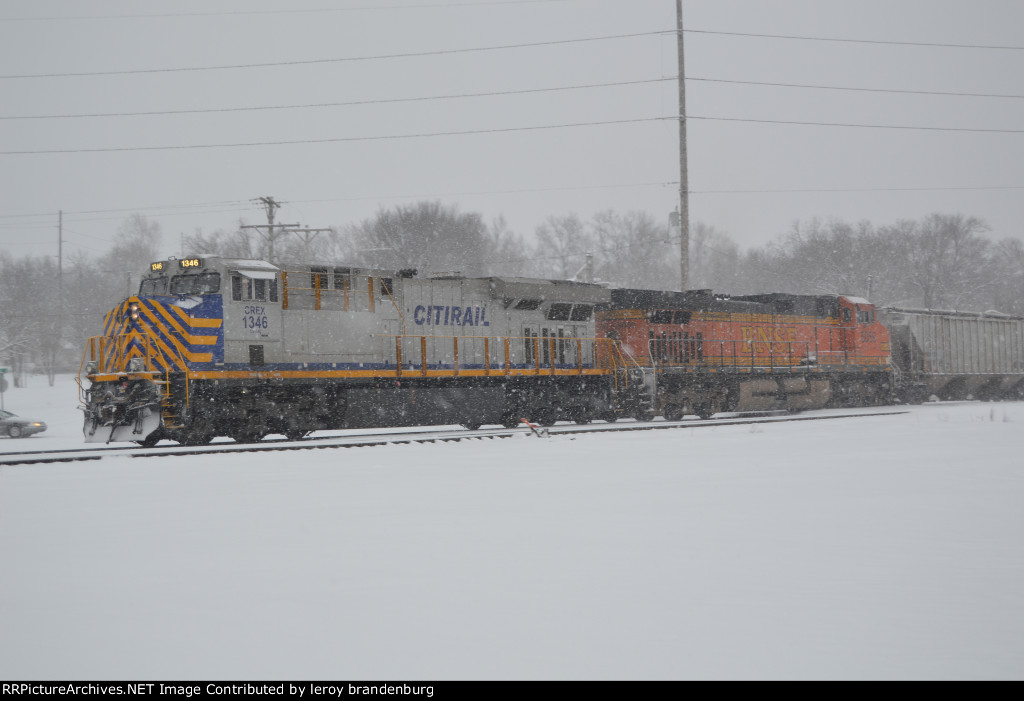 CREX 1346 in dpu servive during a snowstorm